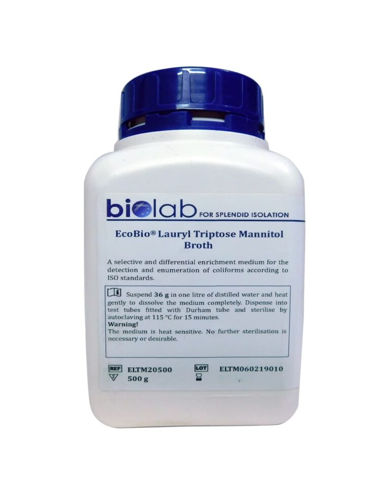 Lauryl tryptose mannitol 500gm Biolab /بايولاب-أوروبي - Lab Supply Egypt